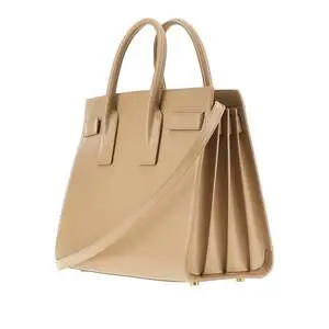 Saint Laurent Small Sac De Jour Leather Bag - Beige