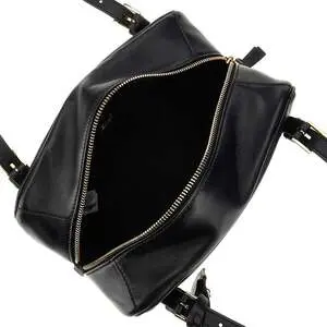 Versace Nappa Leather Bowling Bag With Medusa Tag