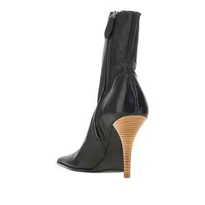 Alaïa Soft Square Leather Ankle Boots