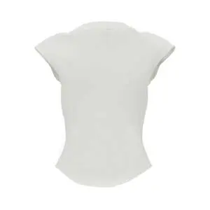 Alaïa Jersey Top With Cap Sleeves
