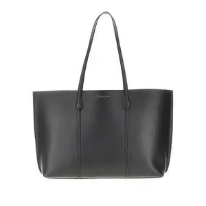 Tory Burch Perry Grained Leather Shopping Bag - Black