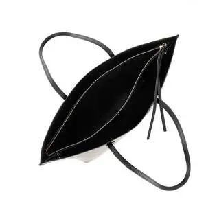 Tory Burch Perry Grained Leather Shopping Bag - Black