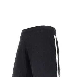 Amiri Knitted Shorts With Crest And Logo Embroidery
