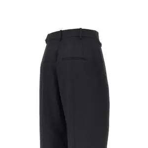 Khaite Dugan Wool Pants - Black