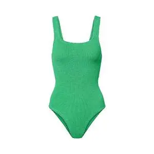 Hunza G Square Neck Swimsuit - Green