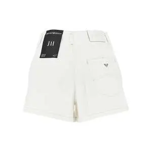 Emporio Armani High-rise Wide-leg Cotton Drill Shorts