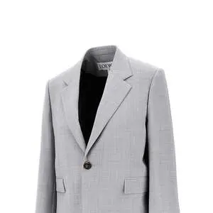 Loewe Single-breasted Jacket With Wide Sleeves