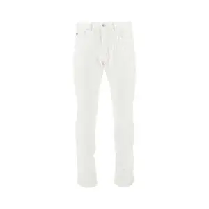 Emporio Armani Stretch Gabardine J06 Slim Fit Pants - White