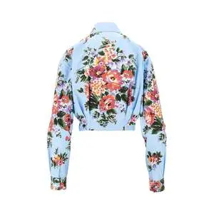 Dolce & Gabbana Floral Poplin Knotted Shirt