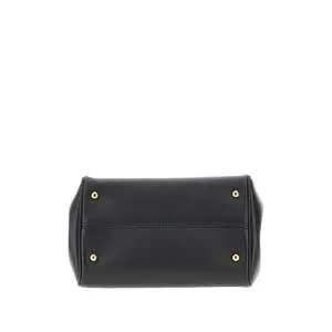 Dolce & Gabbana My Sicily" Plongé Leather Top Handle Bag - Black