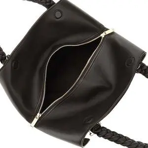 FERRAGAMO Suede Leather Bag With Nappa Leather Cuffs