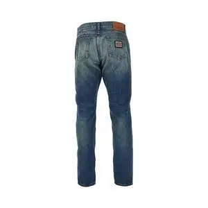 Dolce & Gabbana Regular Fit Jeans With Logo Plate - Blue