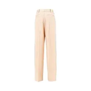 JIL SANDER Envers Satin Wide Leg Pants With Contrast Piping