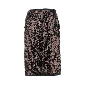 Prada Sequinned Midi Skirt - Purple