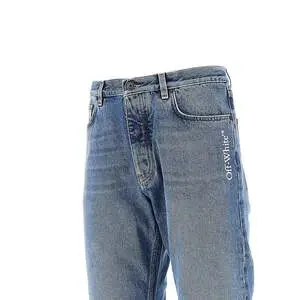 Off-White Half Arrow Slim Relaxed Jeans - Blue