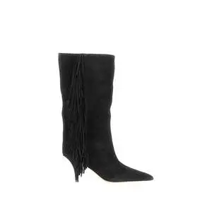Paris Texas Suede Leather Fringe Boots