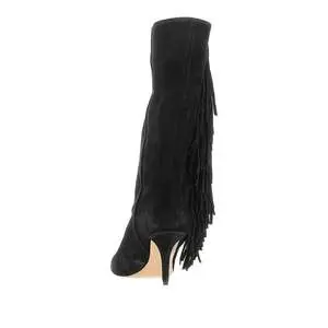Paris Texas Suede Leather Fringe Boots