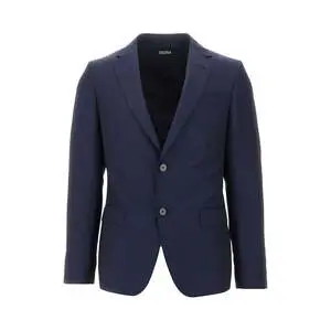 Zegna Single-breated Tailored Suit - Blue