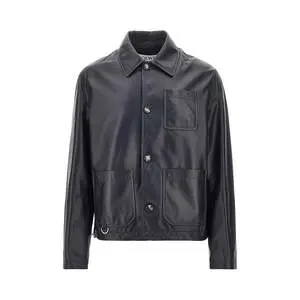 Loewe Nappa Leather And Nylon Workwear Jacket