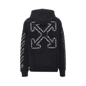 Off-White Chain Araldic Arrow Oversized Hoodie