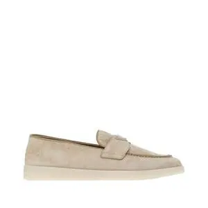 Prada Suede Leather Loafers - Beige