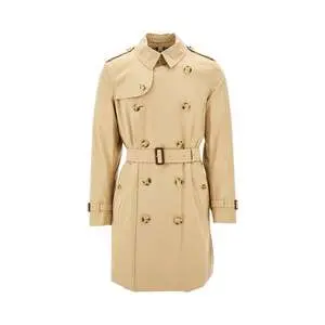Burberry Burberry Kensington Mid Trench Coat Beige