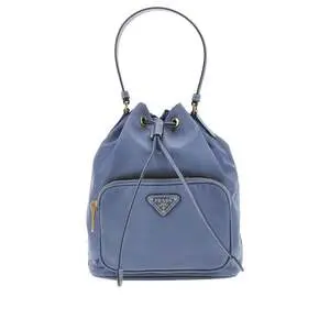 Prada Re-nylon Duet Bucket Bag - Blue