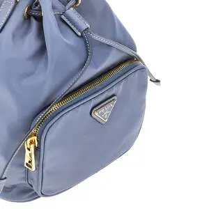 Prada Re-nylon Duet Bucket Bag - Blue