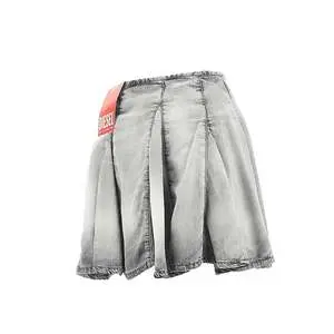DIESEL® Mini Skirt With Oval D Embroidery - Grey