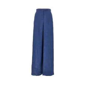 Emporio Armani Chambray Wide Leg Pants