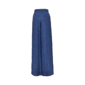 Emporio Armani Chambray Wide Leg Pants