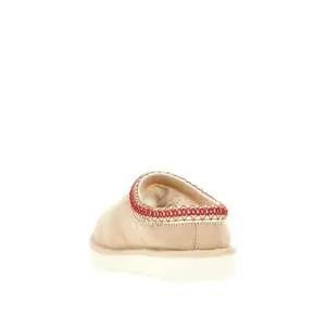 UGG Tasman Suede Slippers With Wool Lining - Beige