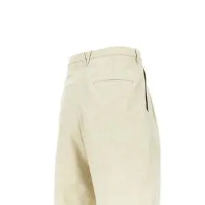 Bottega Veneta Mélange Wool And Cotton Blend Tapered Leg Pants
