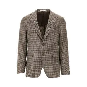 Tagliatore Houndstooth Single-breasted Jacket - Multicolor