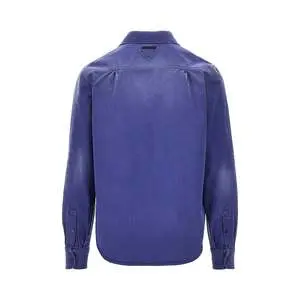 Prada Old-effect Twill Overshirt