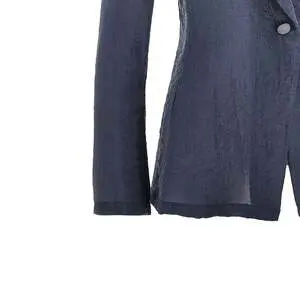 Emporio Armani Tecno Creponne Single-breasted Blazer