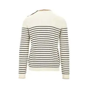 Prada Linen-blend Marinière Sweater