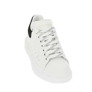 Alexander McQueen Leather Oversize Sneakers - White