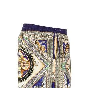 Casablanca Silk Twill "plafond Orne De Musique" Motif Shorts