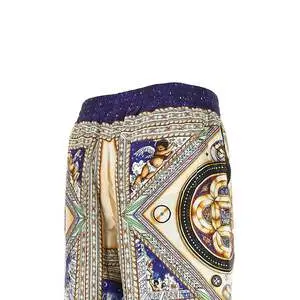 Casablanca Silk Twill "plafond Orne De Musique" Motif Shorts