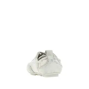 Fendi Ff Jacquard Nylon And Suede Sneakers - Grey