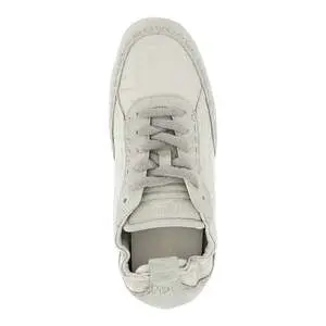 Fendi Ff Jacquard Nylon And Suede Sneakers - Grey