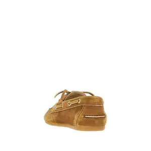 Miu Miu Suede Leather Deck Shoes