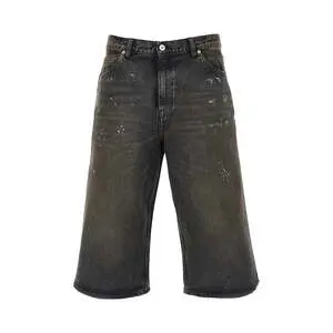 Our Legacy Capri Cut Jeans In Distressed Denim