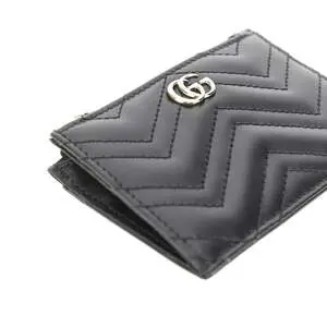 Gucci Leather Gg Marmont Key Holder