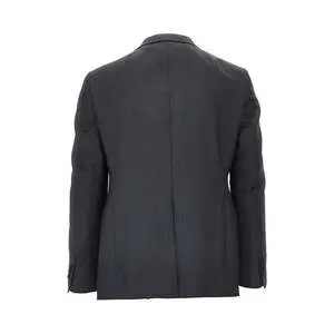 LUIGI BIANCHI Wool Tailored Suit With Satin Lapel