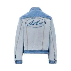 ARTE Inside-out Denim Jacket With Logo Patch