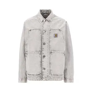 Carhartt Work In Progress Denim Double Front Jacket - Grey