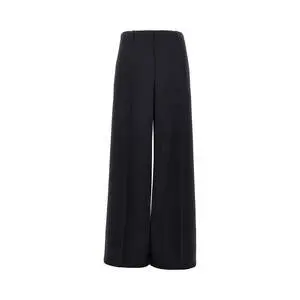 THE ROW Dender Wool Gabardine Wide Leg Pants