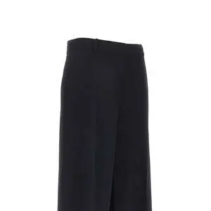THE ROW Dender Wool Gabardine Wide Leg Pants